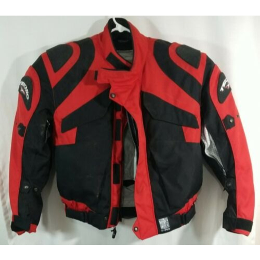 Teknic Hydro Guard Motorcycle Jacket Black Red Padded… - Gem